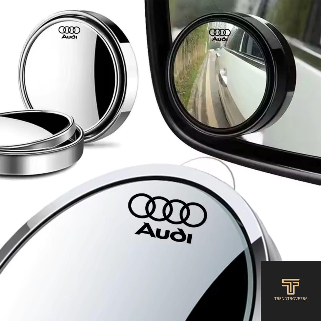 Audi 360 Degree Car Blind Spot Rear View Mirror Wide Angle Adjustable ...