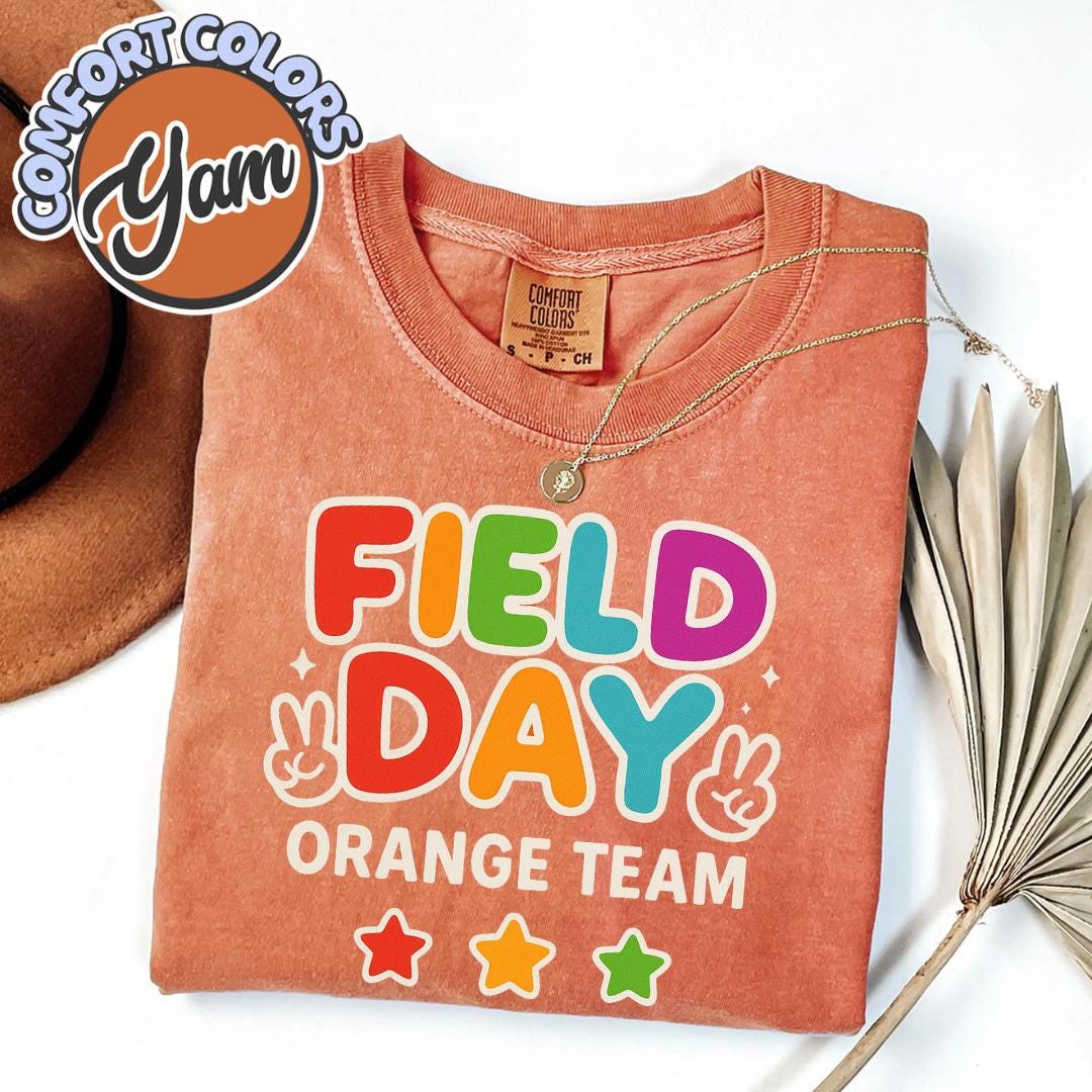 Field Day Orange Team Shirt, Color Field Trip Team Game Shirt, School ...