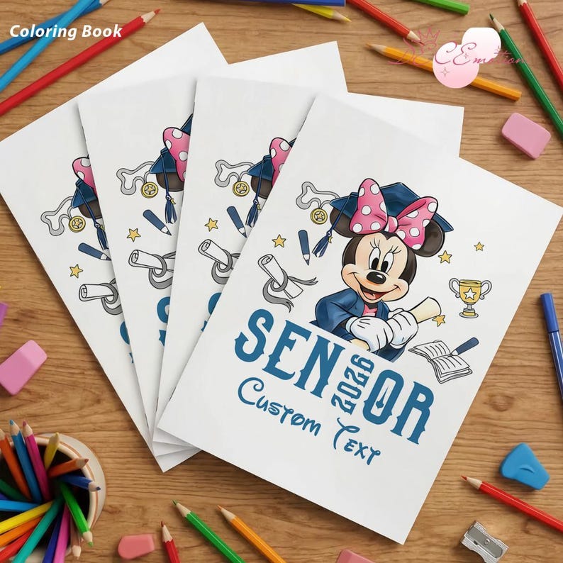 Personalized Disney Graduation Autograph Book, All Characters Mickey ...