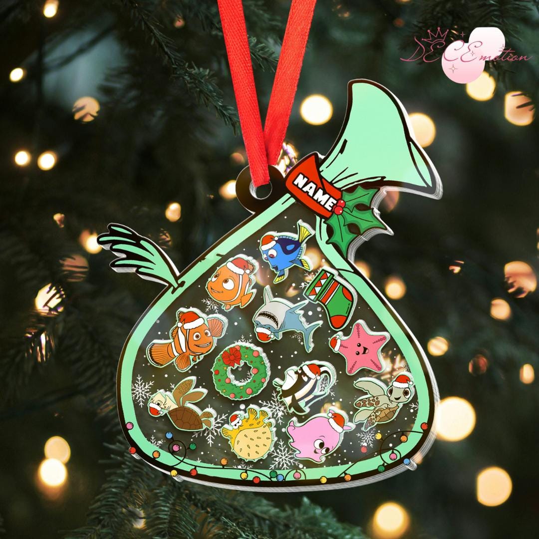 Personalized Finding Nemo Disney Christmas Shaker Ornaments, Marlin ...