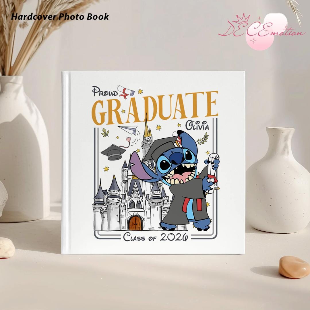 Personalized Disney Graduation Autograph Book, All Characters Mickey ...
