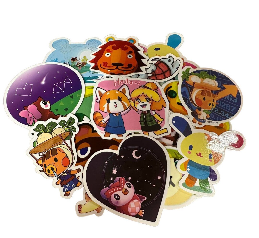 Stickers Lot Animal Crossing Random Lot of 10 - Etsy