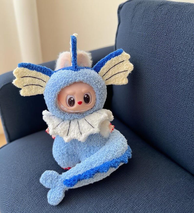 Eevee Evolution Outfits for Labubu Doll, Pokémon Cosplay Costume Set ...