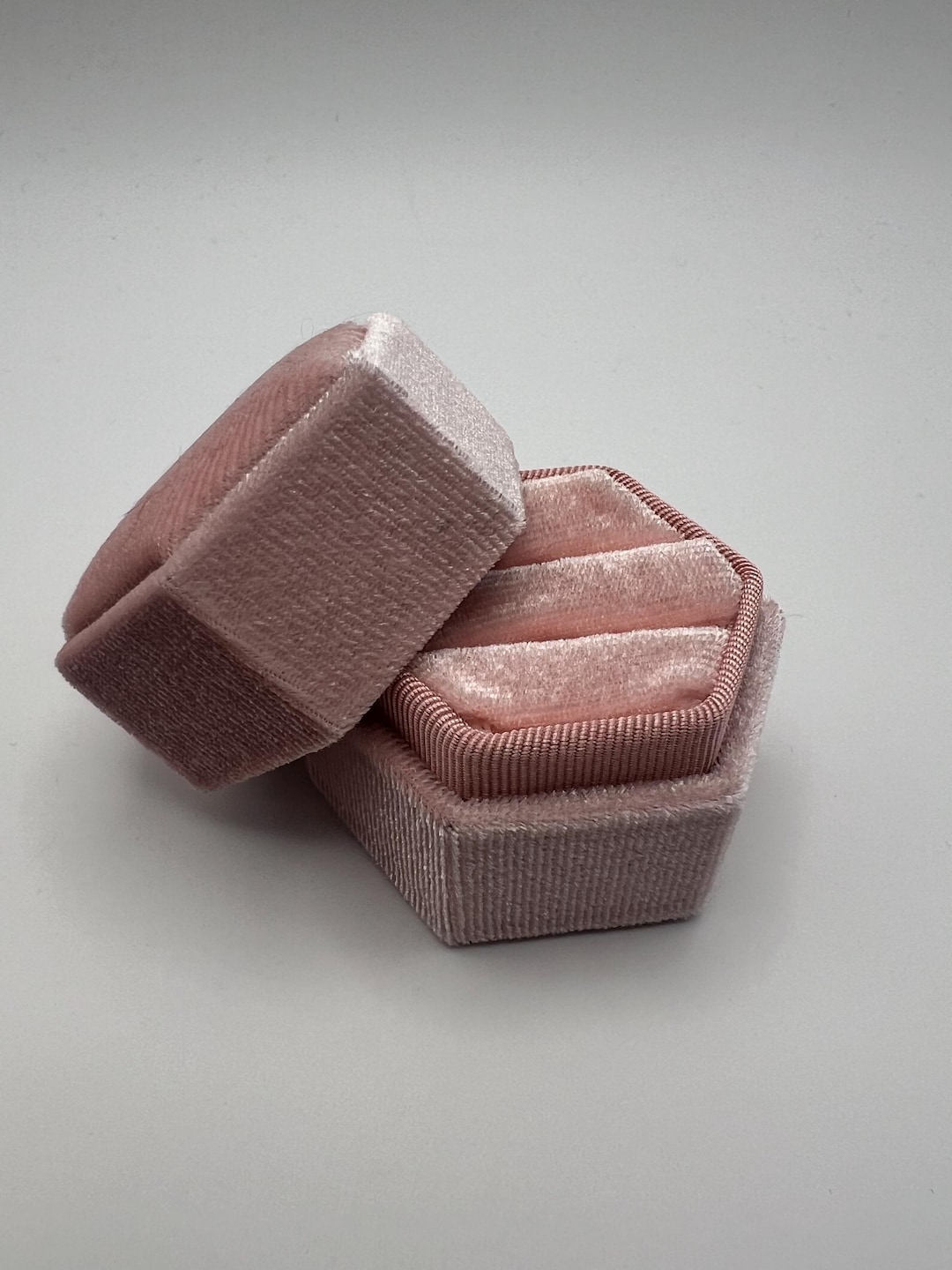 Pink Velvet Ring Box - Etsy
