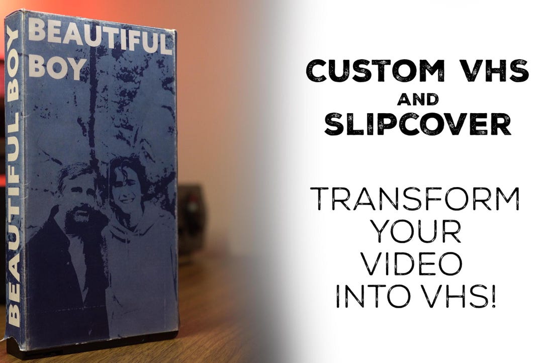 Custom VHS Tape and Case Slipcover Transform Your Video Into VHS - Etsy