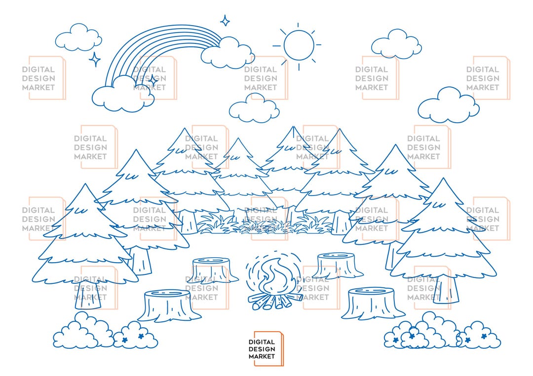 Coloring Book Page for Kids Printable Digital PDF A4 Size - Etsy