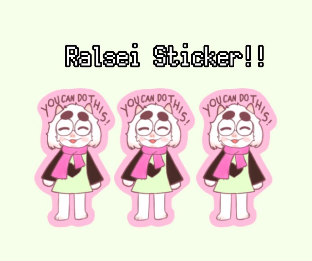 Ralsei Motivational Die Cut Sticker!! | Deltarune | Die Cut Sticker - Etsy