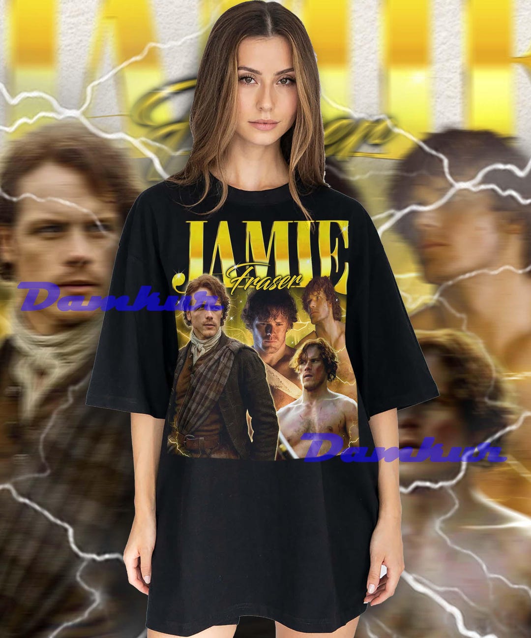 Jamie Fraser Shirt, Sam Heughan Tshirt, Sam Heughan Merch, Sam Heughan ...