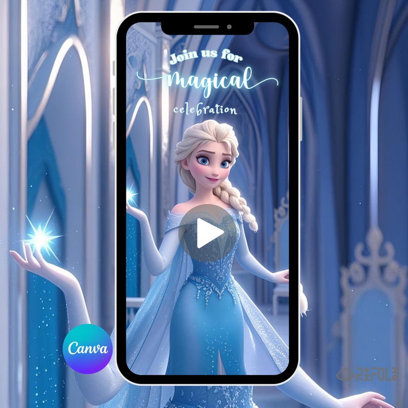 Royal Princess Birthday Video Invitation, Animated Magical Princess ...