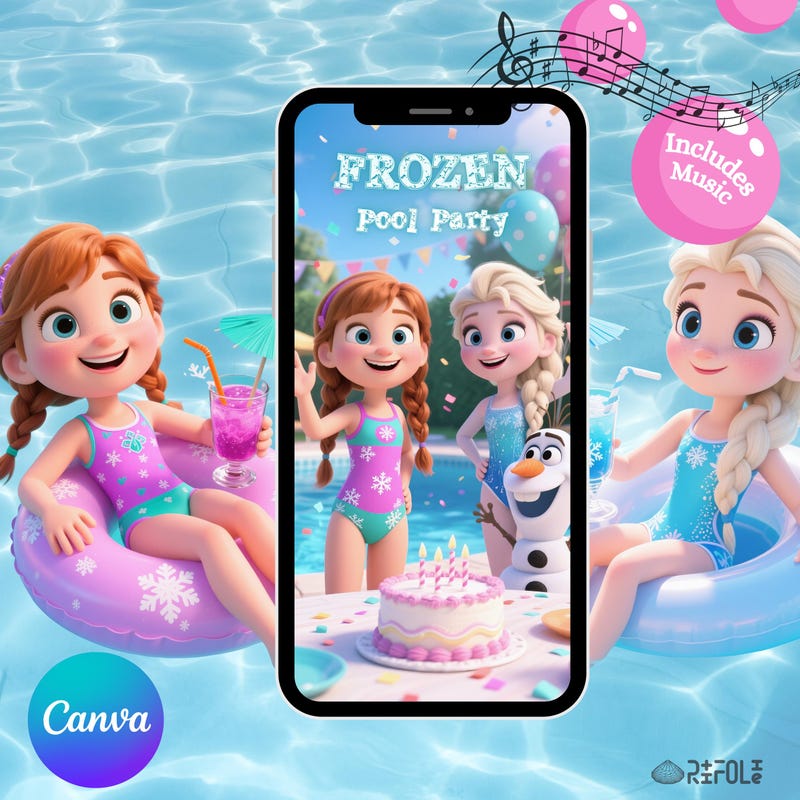 Frozen Pool Party - Etsy