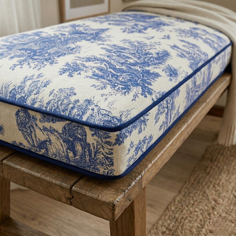 Toile Bench Cushions - Etsy