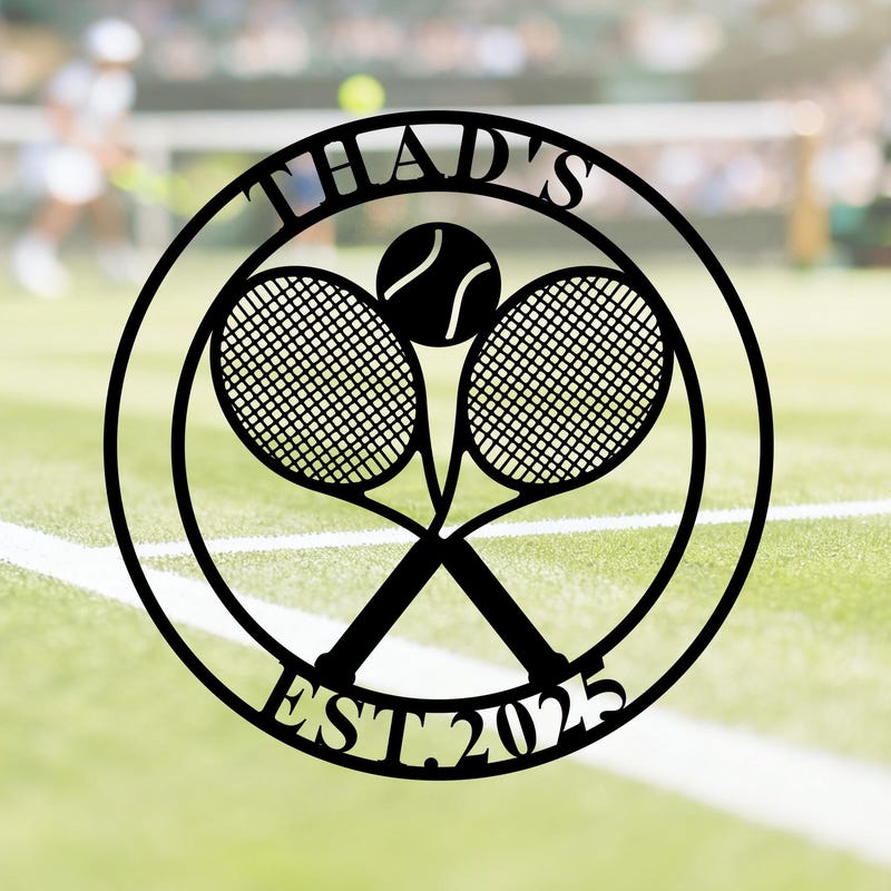 Tennis Metal Wall Art - Etsy