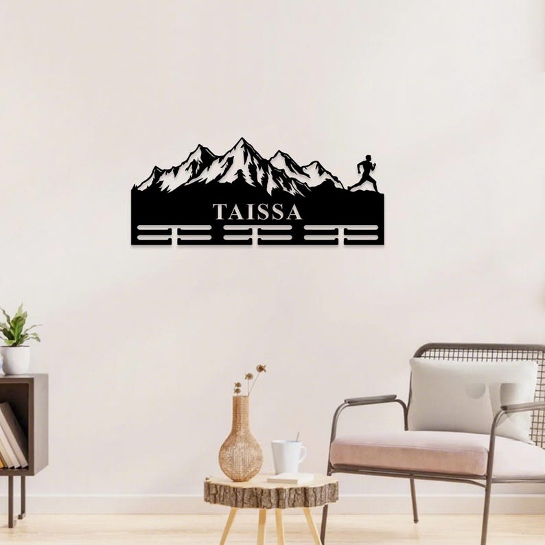 Custom Running Medal Hanger,trail Runner Medal Holder,mountain Runner ...