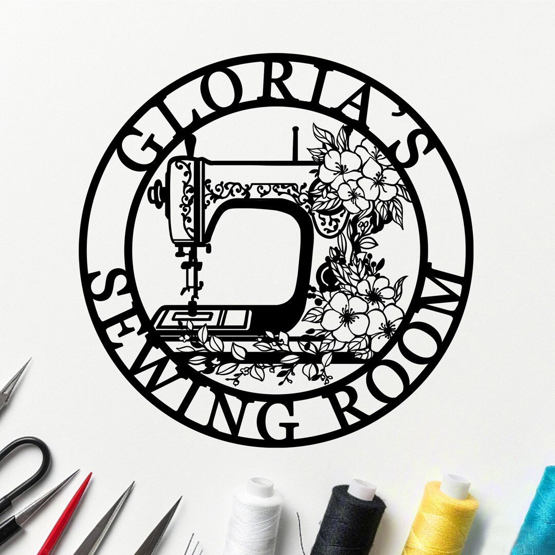 Personalised Sewing Room Sign,custom Quilting Metal Sign,sewing Machine ...