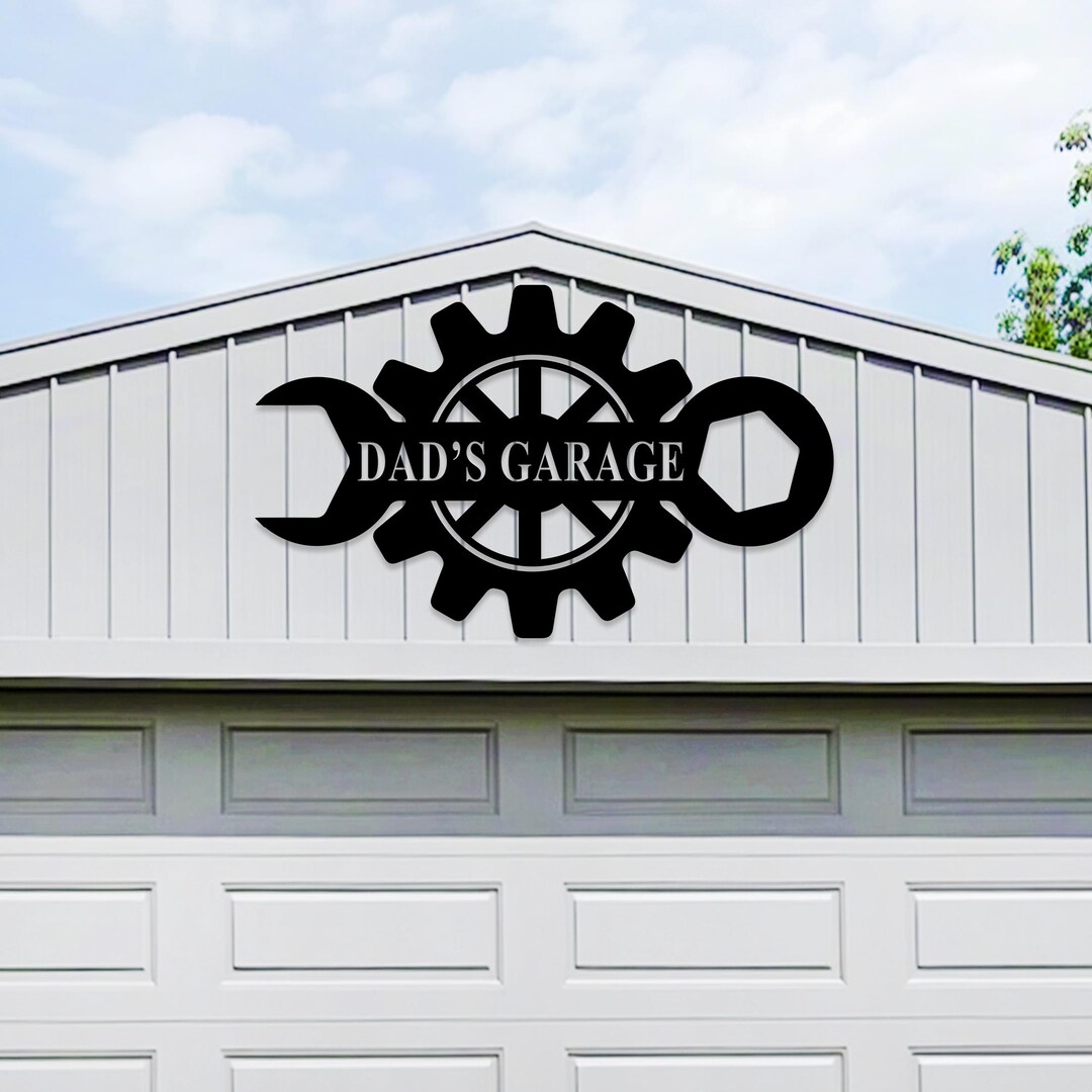 Personalized Garage Metal Wall Art,dad Man Cave,workshop Decor,garage ...