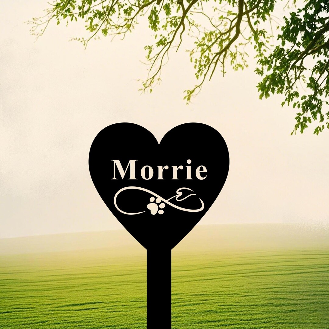 Custom Metal Pet Memorial Stake, Personalized Pet Tribute, Garden Decor ...