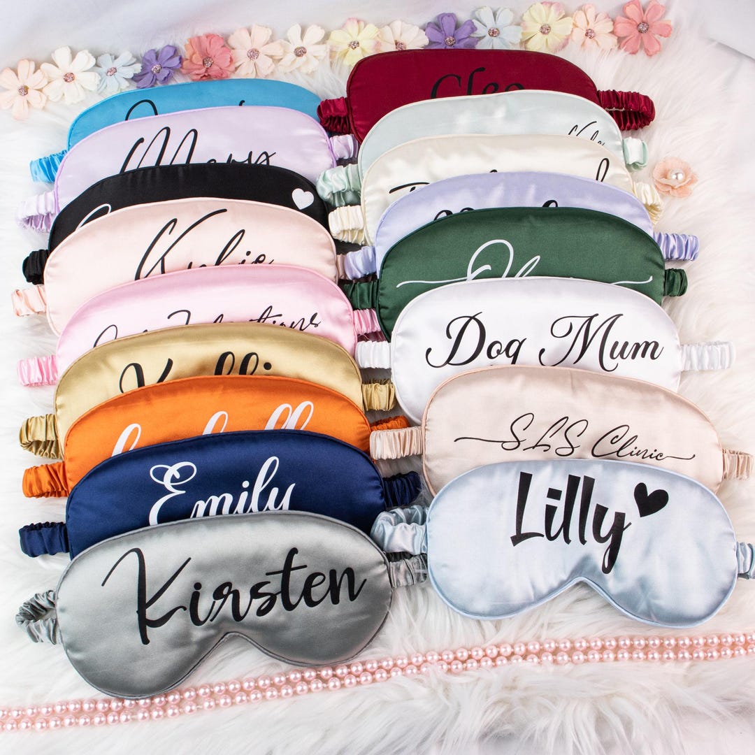 Personalized Custom Eye Mask，personalized Sleep Mask，satin Eye Mask ...