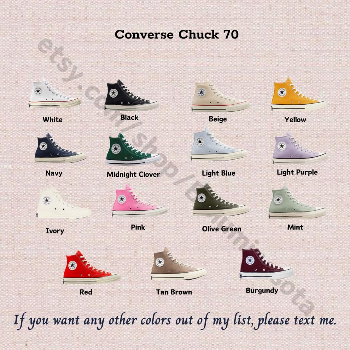 Hand Embroidered Converse Shoes – Floral Custom High Tops – Unique ...