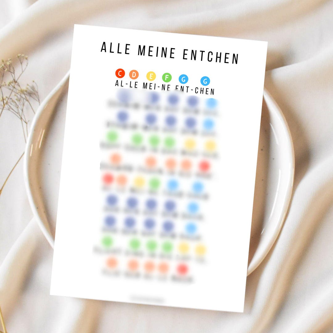 Alle Meine Entchen, German Nursery Rhyme, Desk Bells, Hand Bells ...