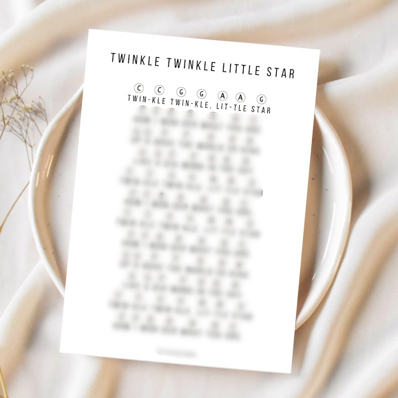 Twinkle Twinkle Little Star, Nursery Rhyme, Desk Bells, Hand Bells ...