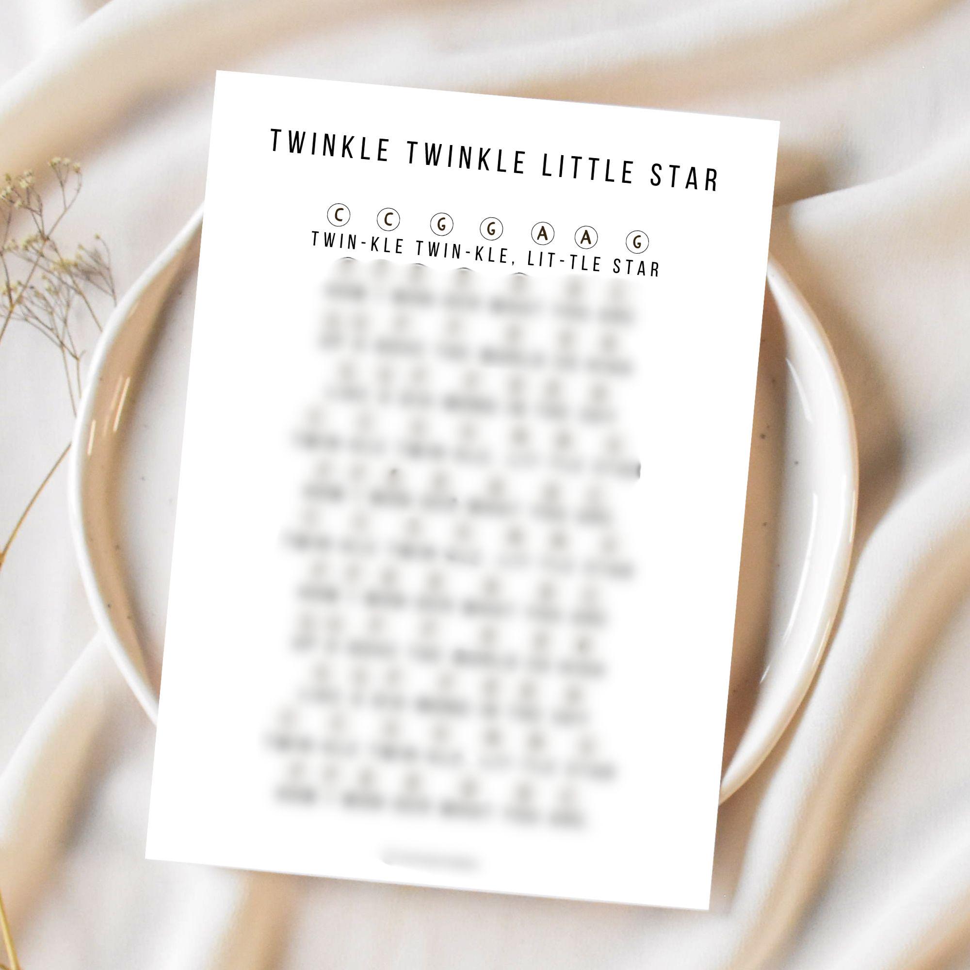 Twinkle Twinkle Little Star, Nursery Rhyme, Desk Bells, Hand Bells ...
