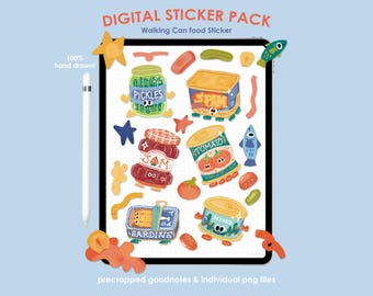 Vegetables & Friends Digital Sticker Pack L Digital Planner Stickers L ...