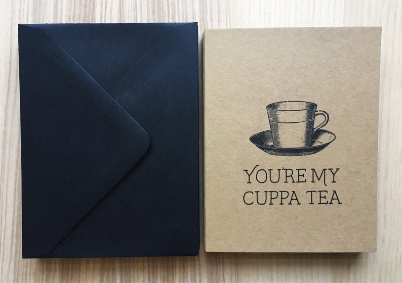 You're My Cup of Tea Card, Food Pun Card, My Cuppa Tea, British Humor ...