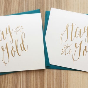 Stay Gold Greeting Card, the Outsiders Card, Stay Gold Ponyboy ...