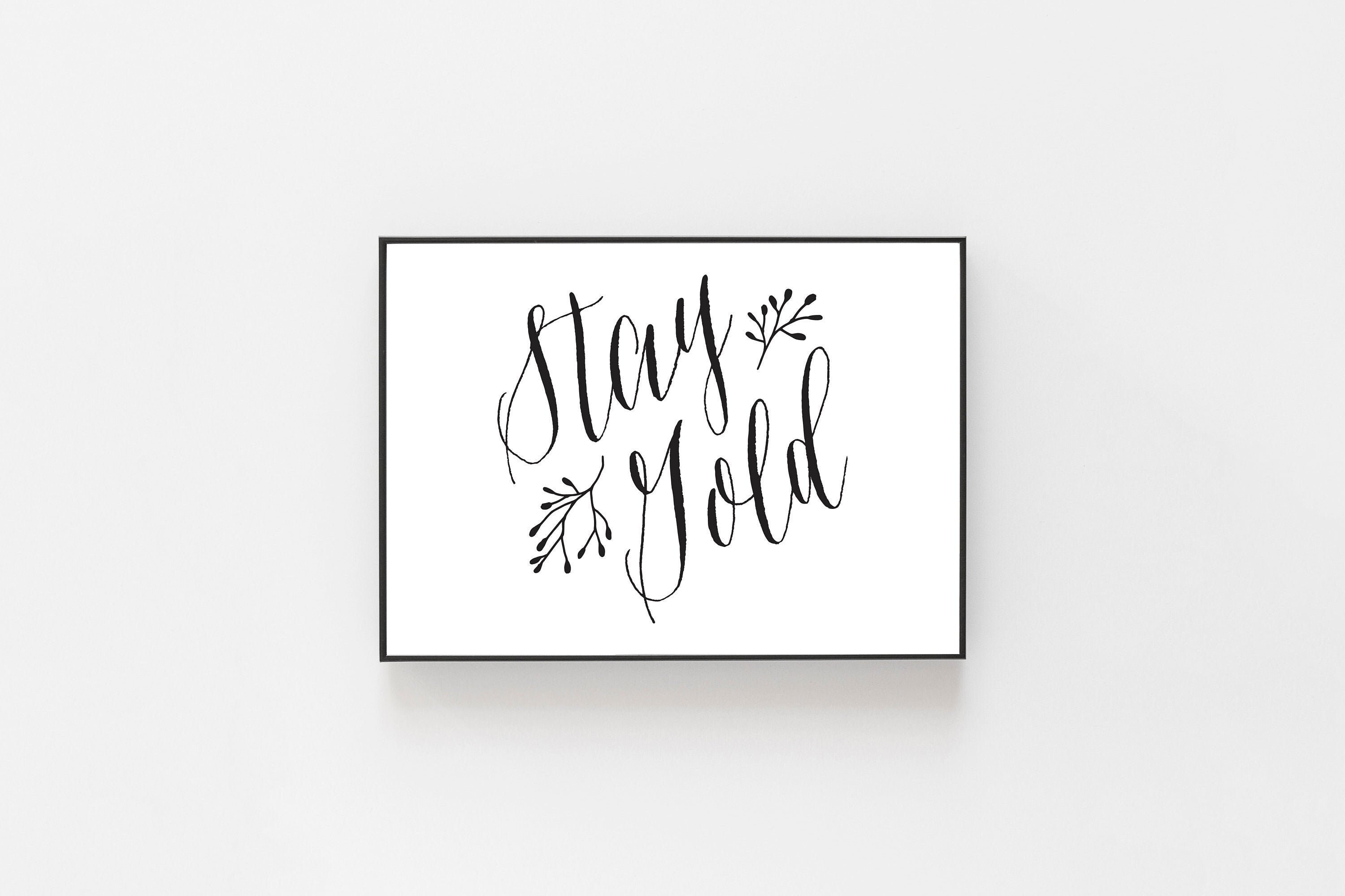 Stay Gold, 5x7 Letterpress Print, the Outsiders, Ponyboy, Stay Gold ...