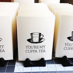 You're My Cup of Tea Card, Food Pun Card, My Cuppa Tea, British Humor ...