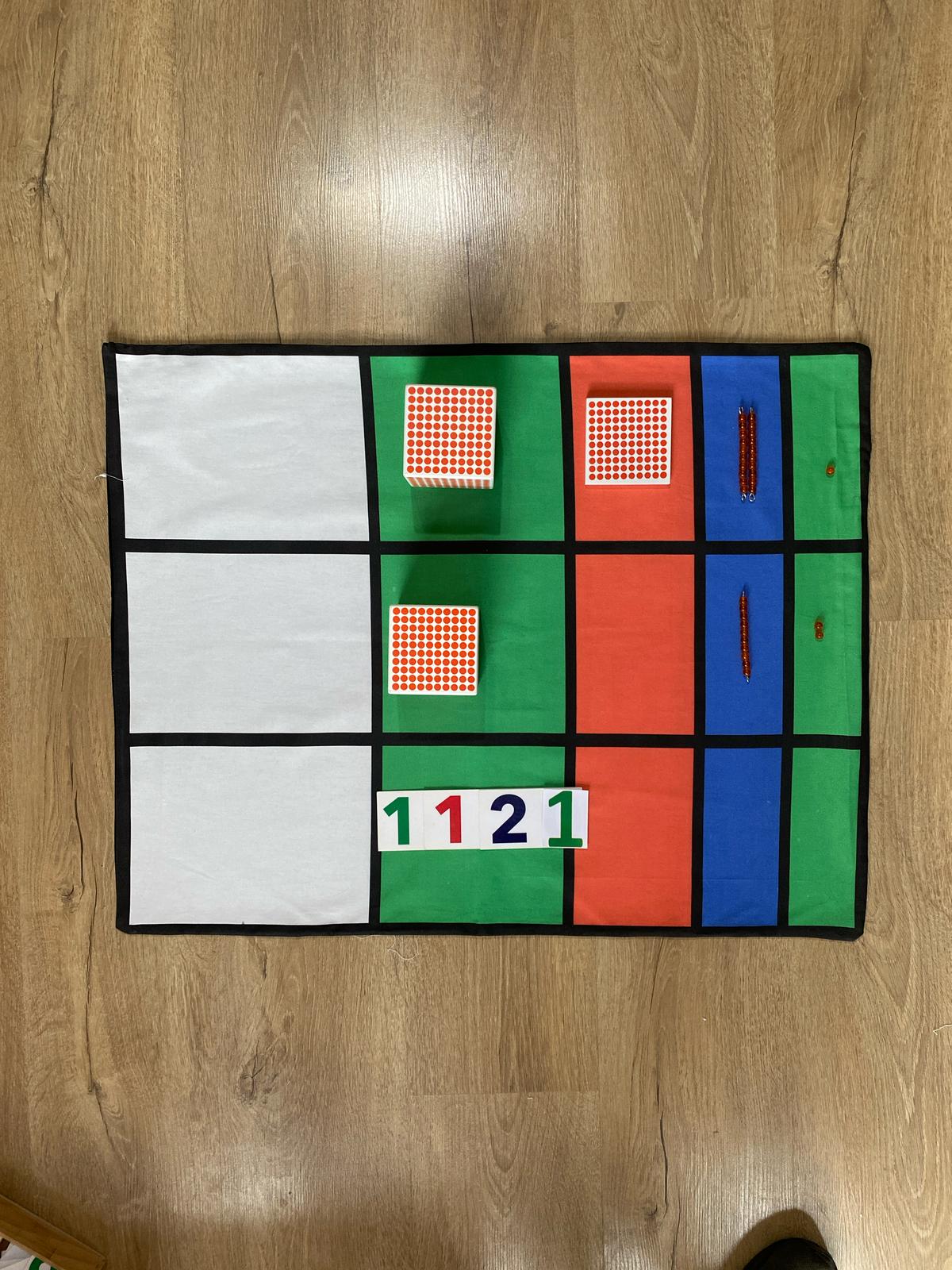 Montessori Math Mat Set, Classroom Work Material, Inspired Math Mats ...