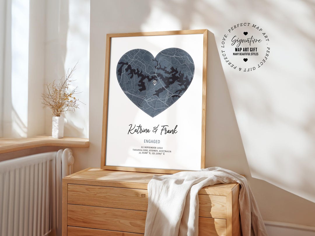 Personalized Location Map Art, Custom Event Venue City Map Gift ...