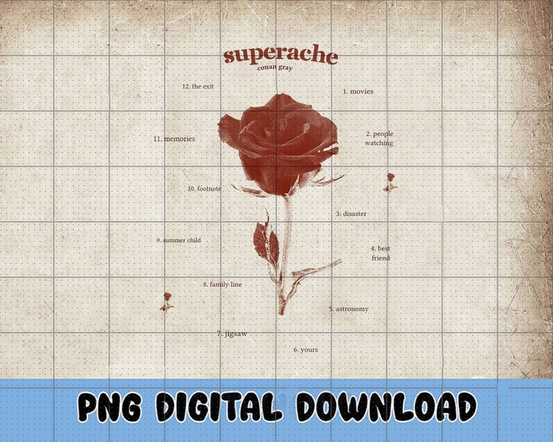 Conan Vintage PNG, Conan Music Gray Vintage Superache Album PNG, Conan ...