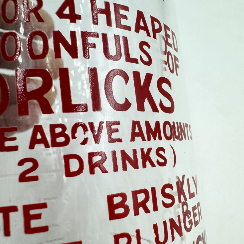 Vintage Horlicks Mixer | Large Glass Mixing and Measuring Jar | Made in ...