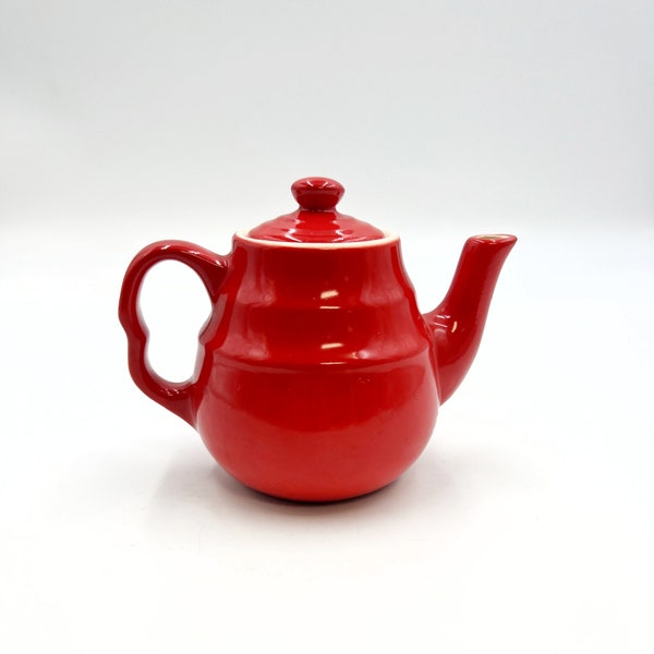 Red Teapot - Etsy
