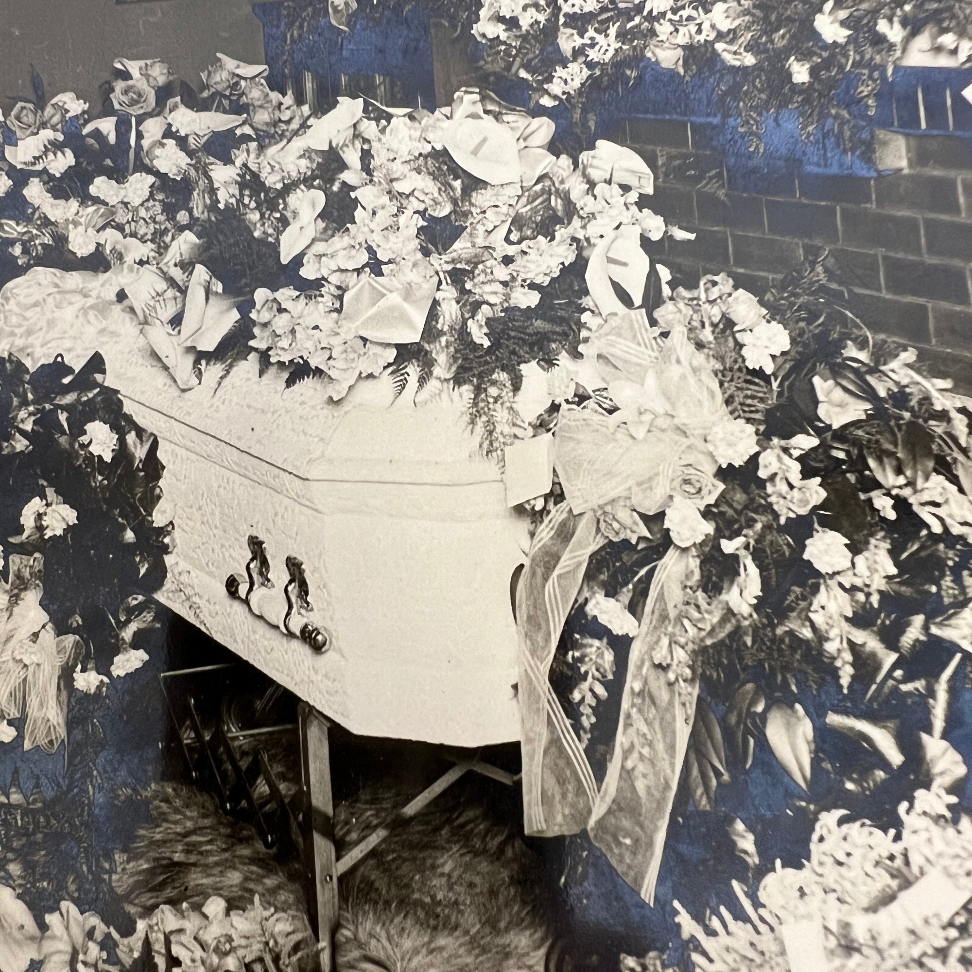 Vintage 1920s Funeral Photograph | Flowers and Casket | St. Louis Mo ...