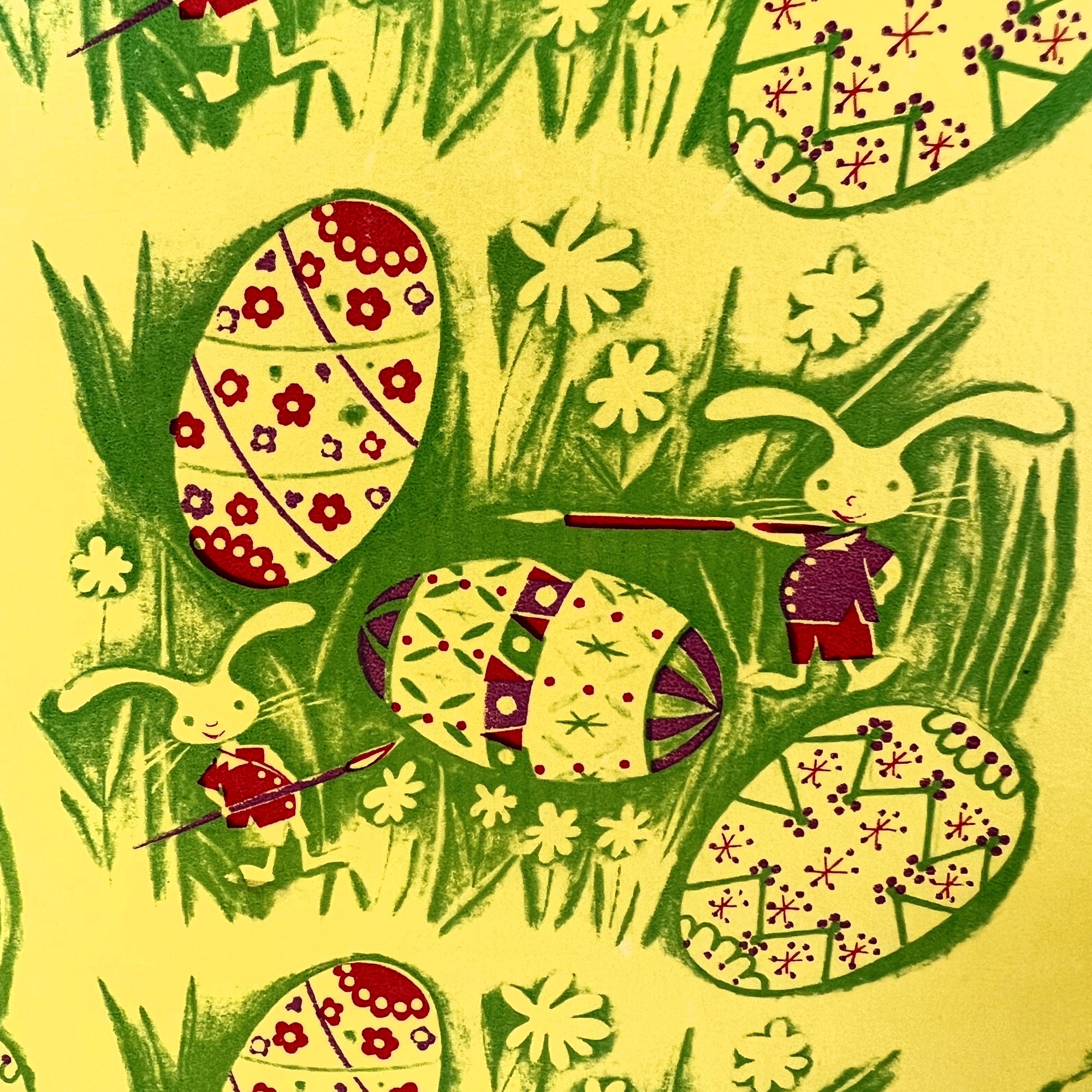 Vintage Easter Box Mid Century Candy or Gift Box With Lid Bunny ...