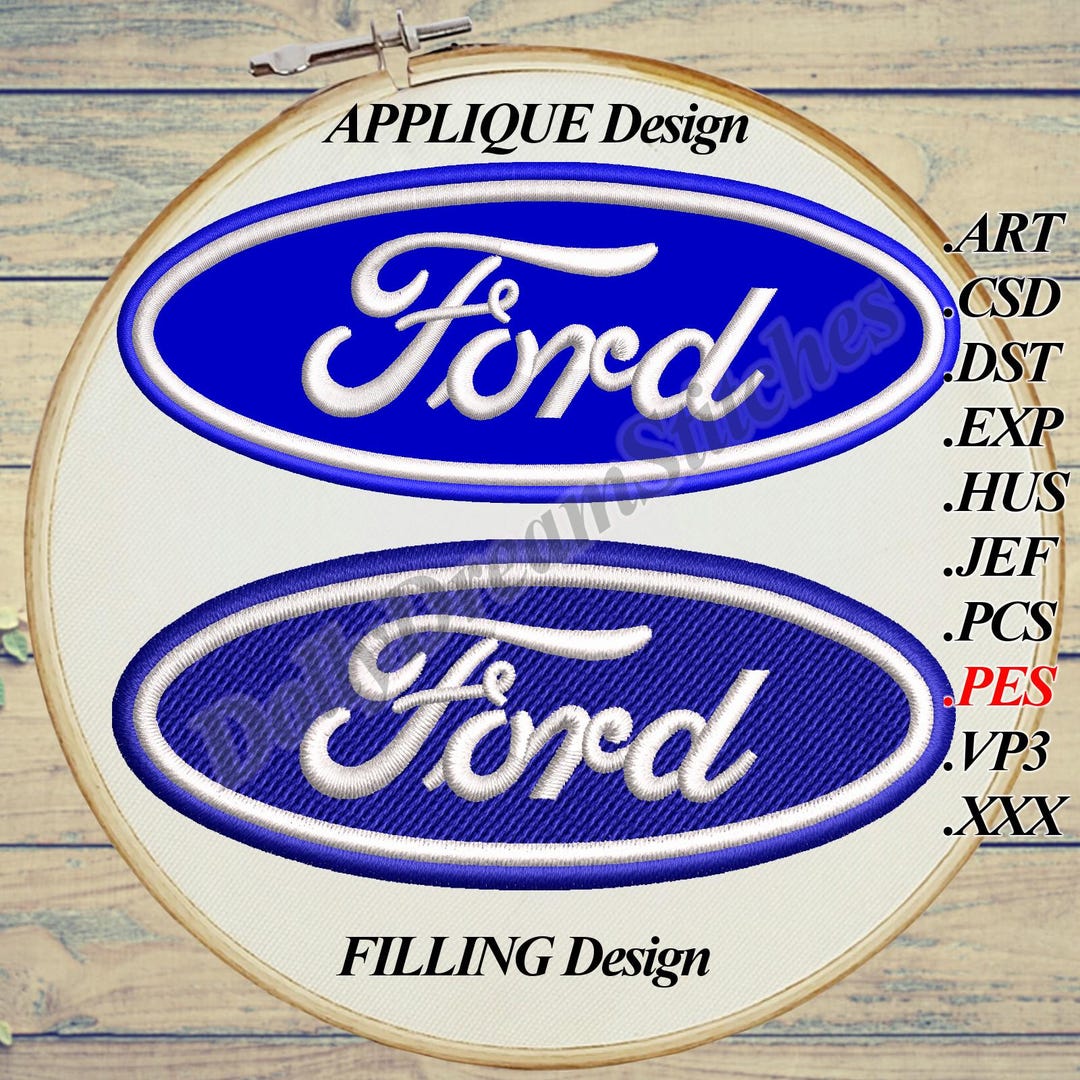 Ford APPLIQUE and FILLING Design, Instant Download - Etsy