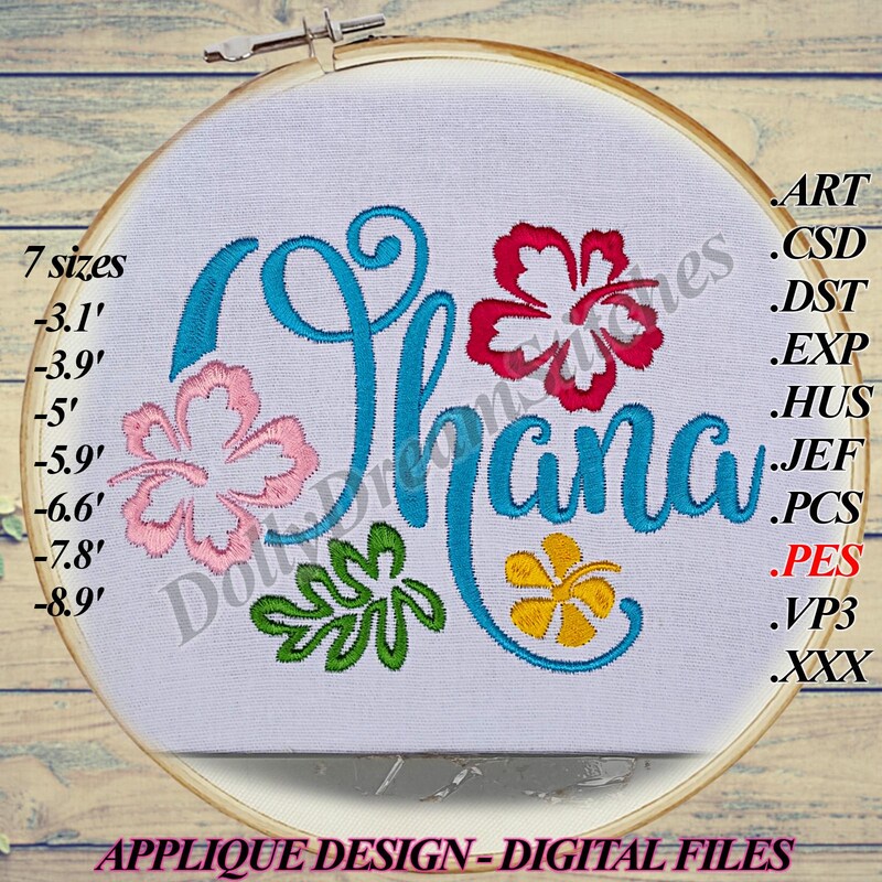Ohana Embroidery Designs - Etsy