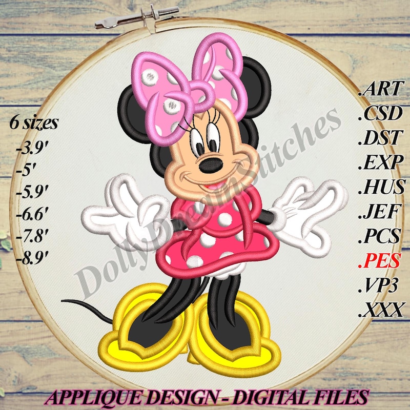 Minnie Applique - Etsy