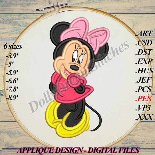 Applique Minnie - Etsy