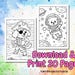 Cute Puppy Coloring Pages With 20 Different Activities - Etsy