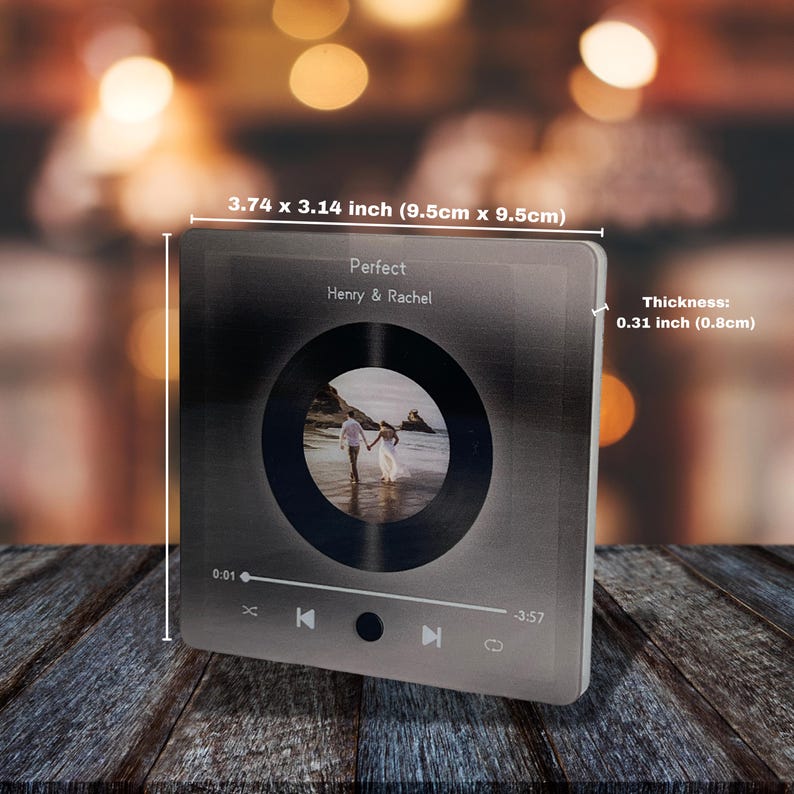 Personalized Music Fridge Magnet,custom Photo & Music Refrigerator ...