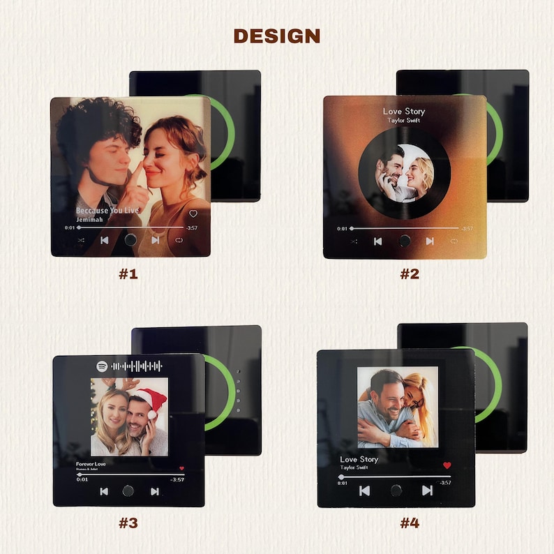 Personalized Music Fridge Magnet,custom Photo & Music Refrigerator ...