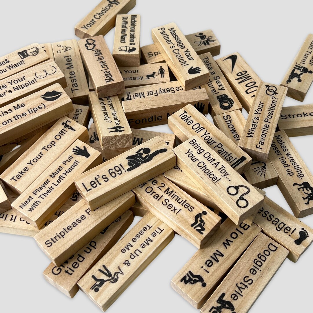 Couples Date Night Ideas, Naughty Jenga Tower Game, Drunk Adult Fun Block Game, Unique Party ...