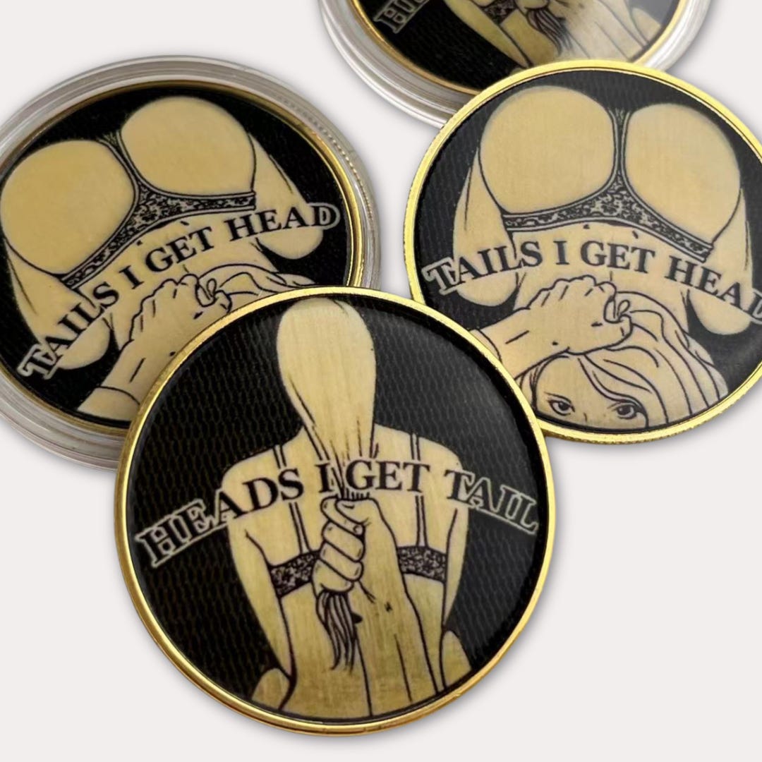 Cheeky Adults-only Coin – "tails I Get Head" | Fun Couple’s Decision Coin | Valentine’s Day Gift ...