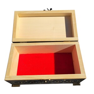 Unique Handmade Wooden Jewelry Box – Exclusive Carved Beech Chest ...