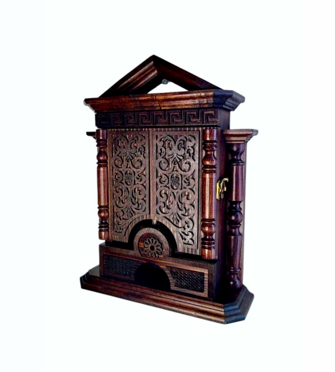 Key Holder Key Cabinet Handmade Key Holder Locker Key House Wooden Box ...