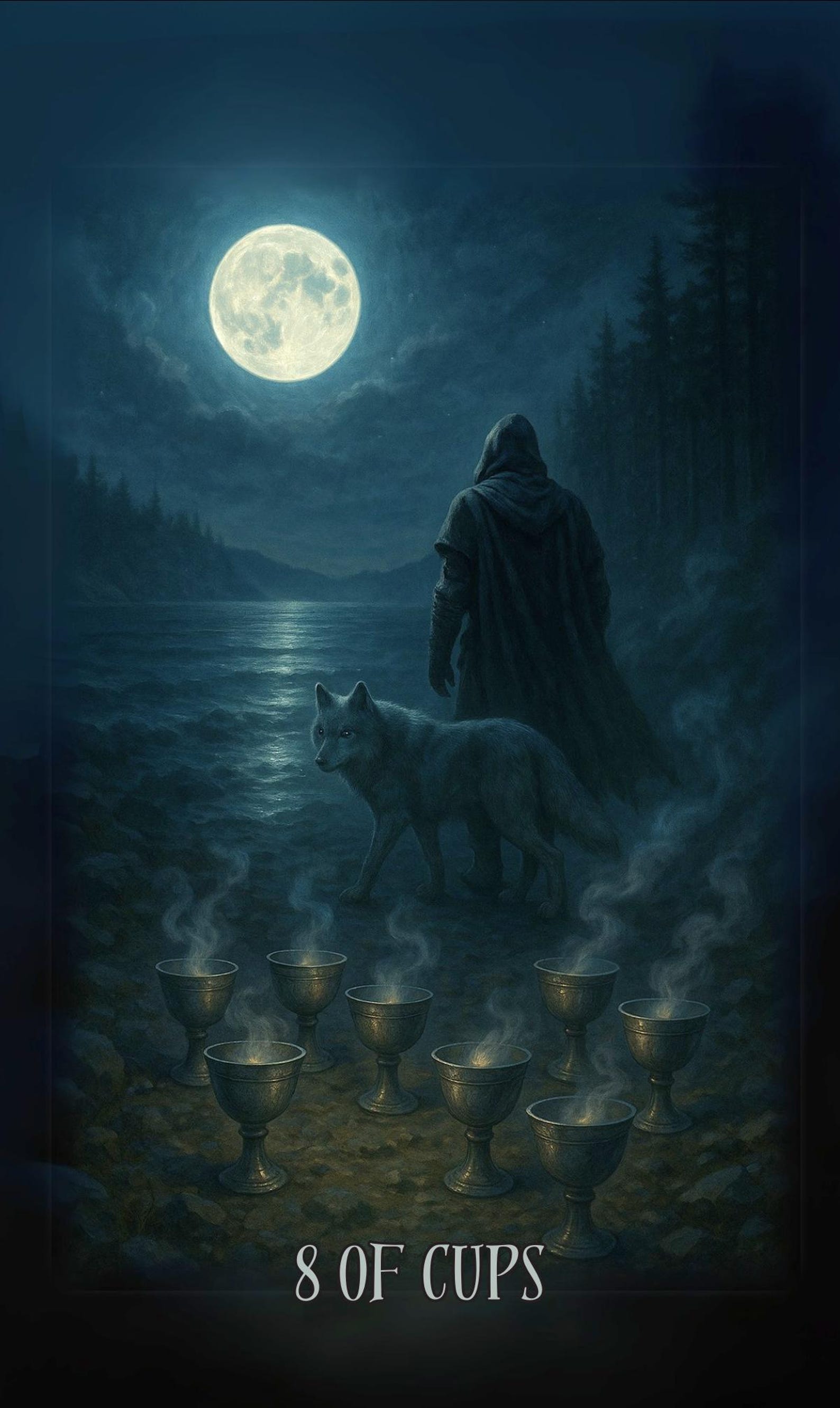 Whisper of Wolves Tarot Deck, Mystical Moonlight Fantasy Cards - Etsy
