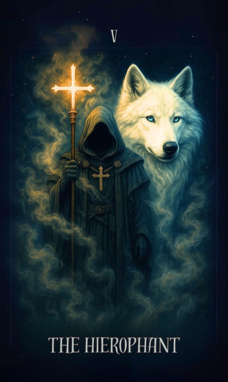 Whisper of Wolves Tarot Deck, Mystical Moonlight Fantasy Cards - Etsy
